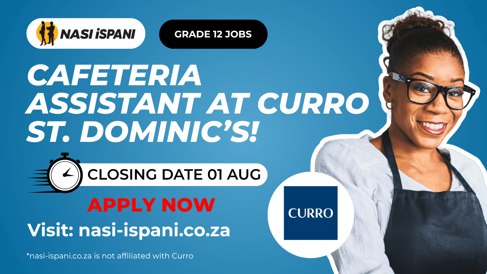 Cafeteria Assistant Vacancy At Curro St Dominic's | NASI ISPANI
