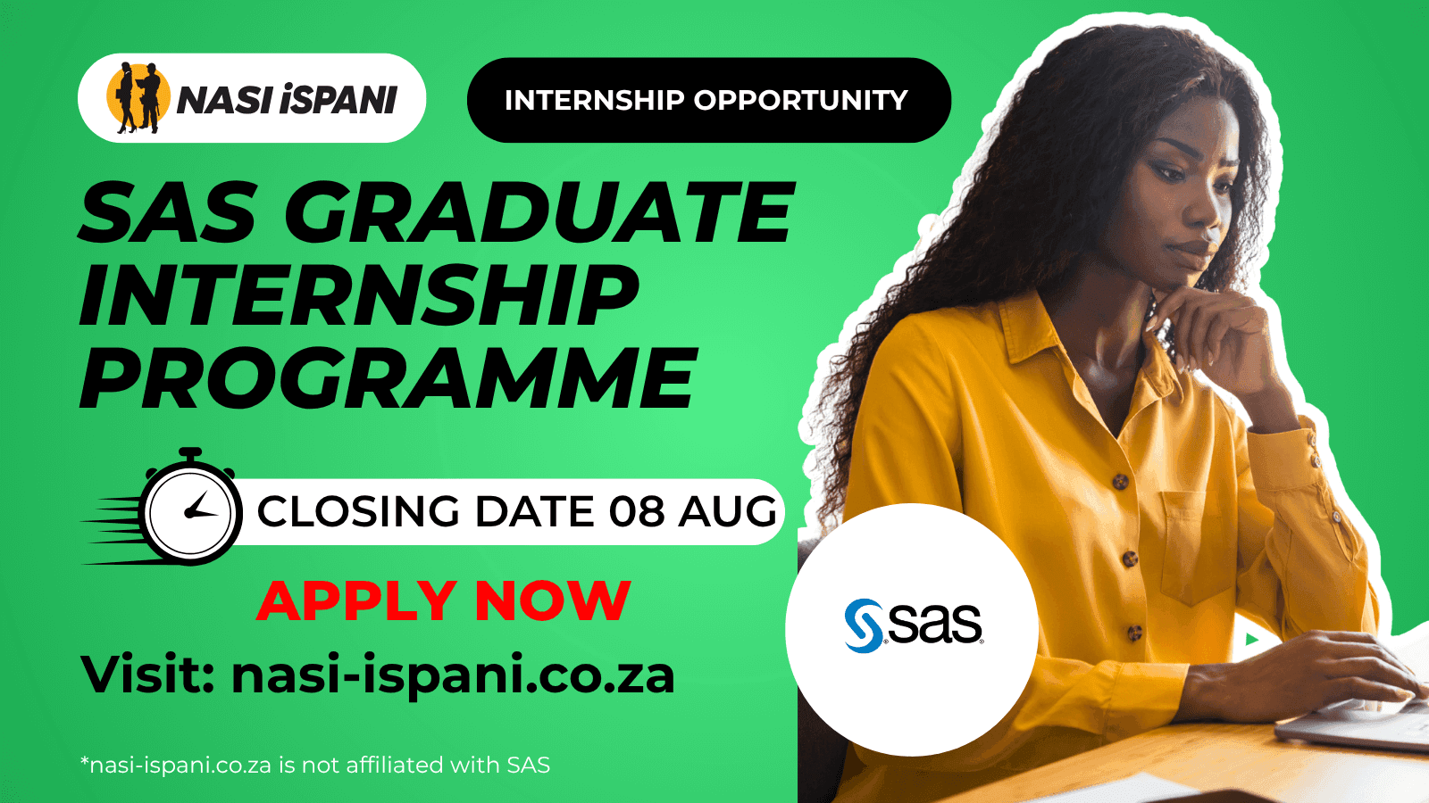 SAS Graduate Internship Programme 2025 / 2026 | NASI ISPANI