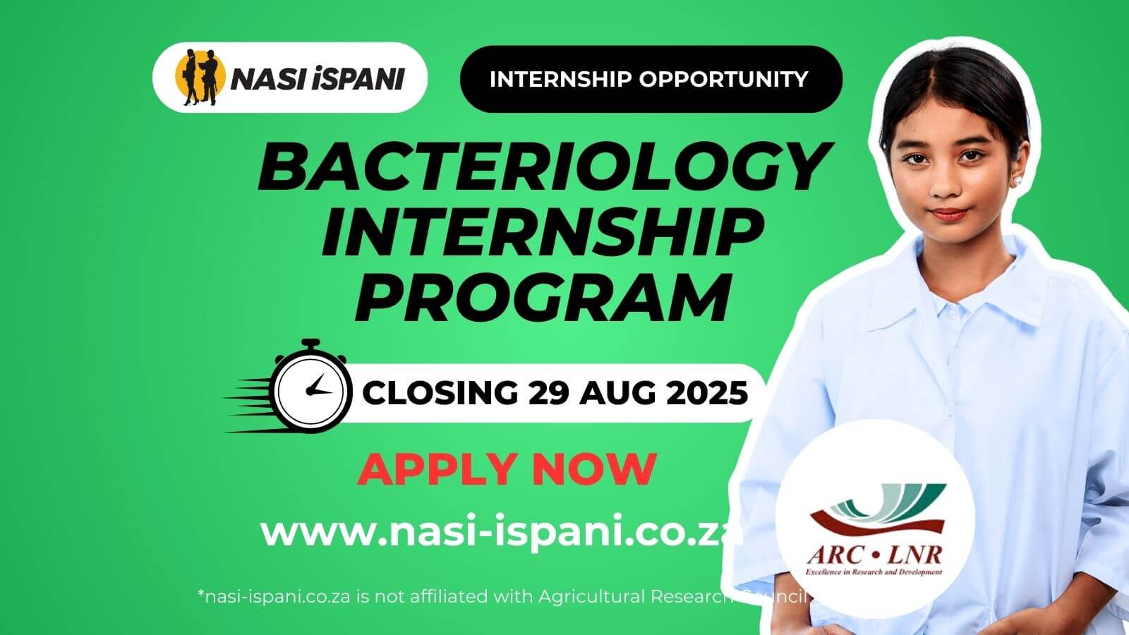 Bacteriology Internship Program At The Agricultural Research Council | NASI ISPANI