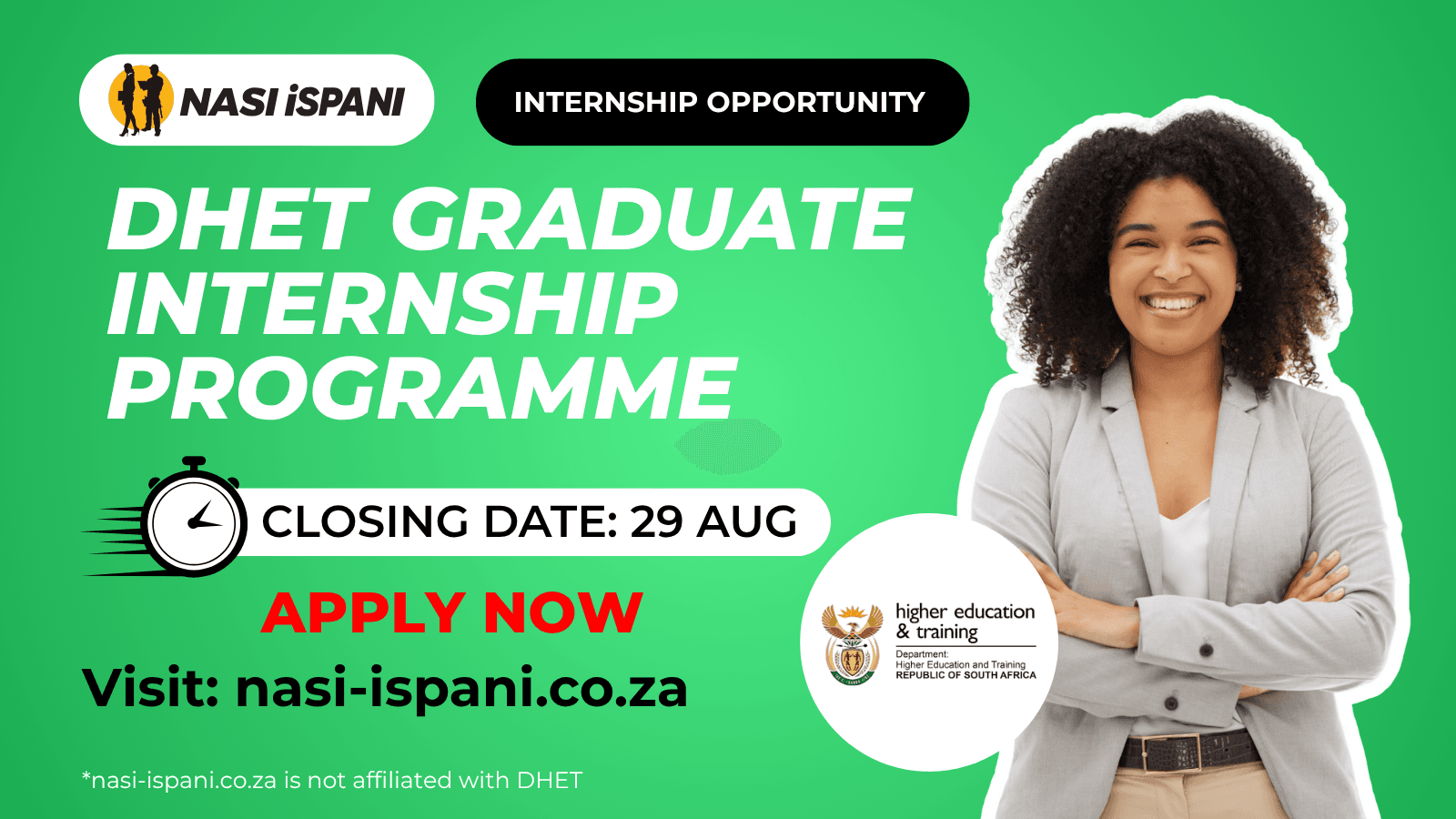 DHET Graduate Internship Programme 2026/2027 | NASI ISPANI