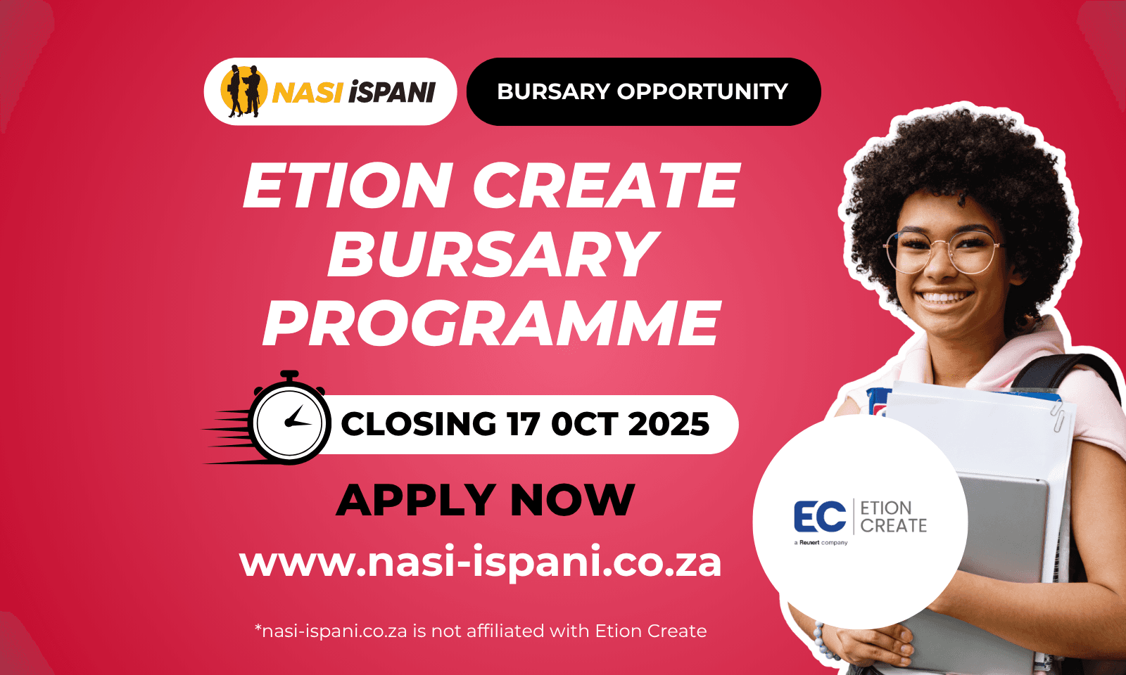 Etion Create Bursary Programme (2026) | NASI ISPANI