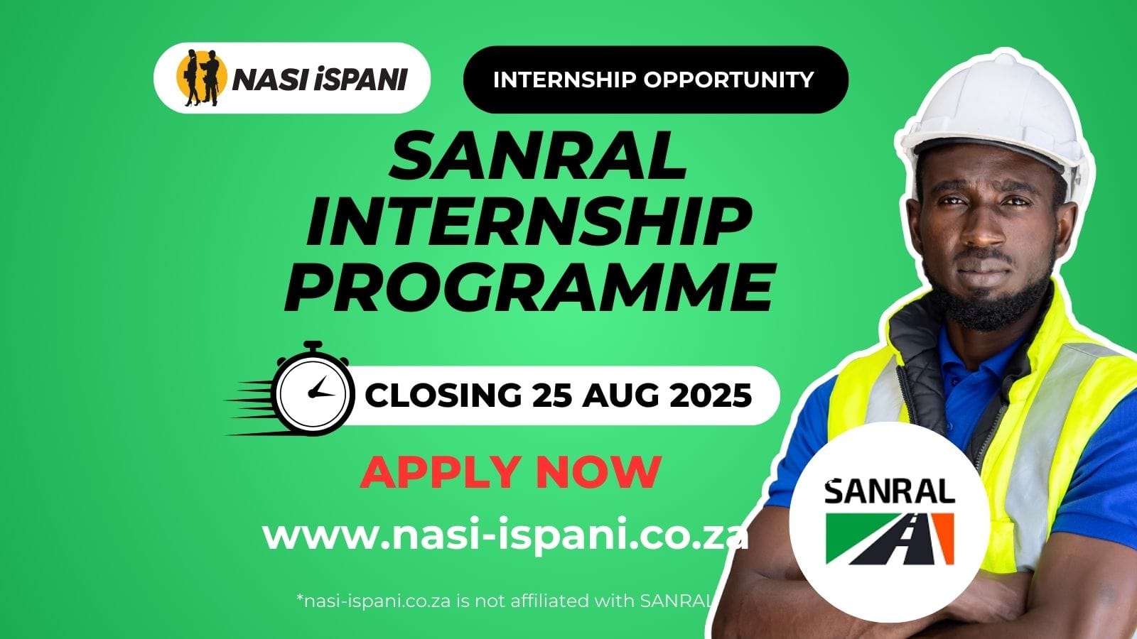 SANRAL Internship Programme (2026) | NASI ISPANI