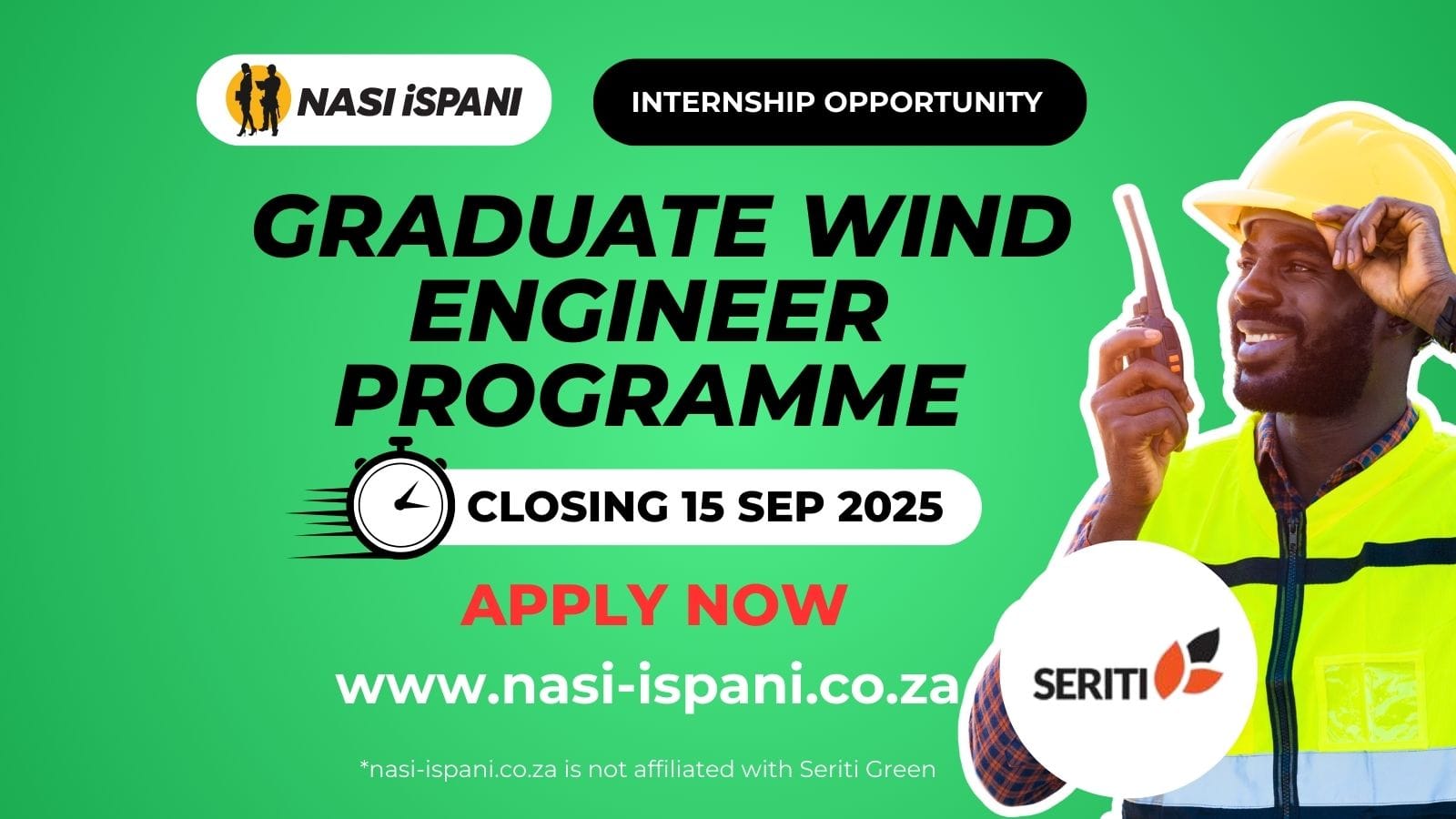 Seriti Green Graduate Wind Engineer Programme (2026) | NASI ISPANI