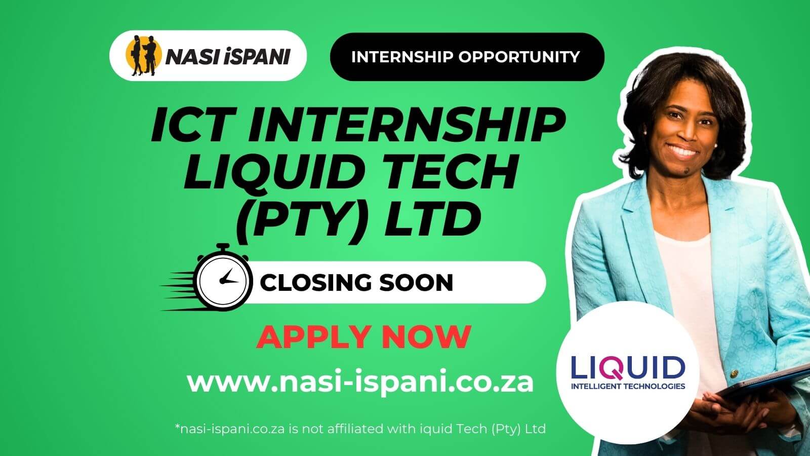 ICT Internship Opportunity – Liquid Tech (Pty) Ltd 2025 | NASI ISPANI