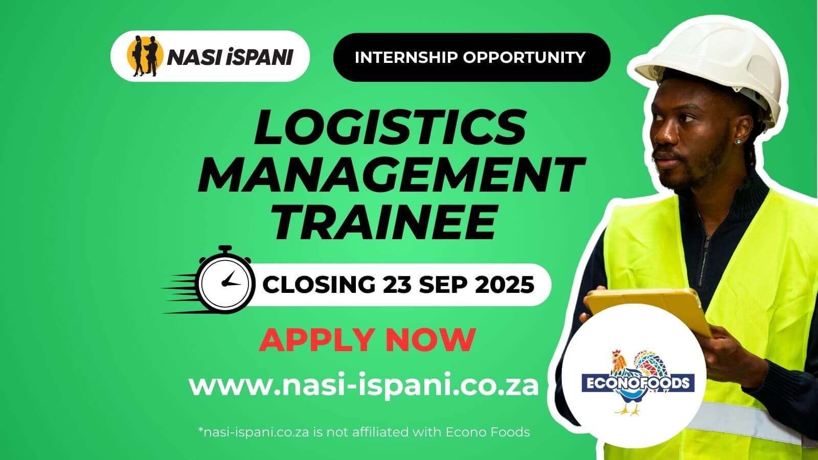 Logistics Management Trainee At Econo Foods | NASI ISPANI
