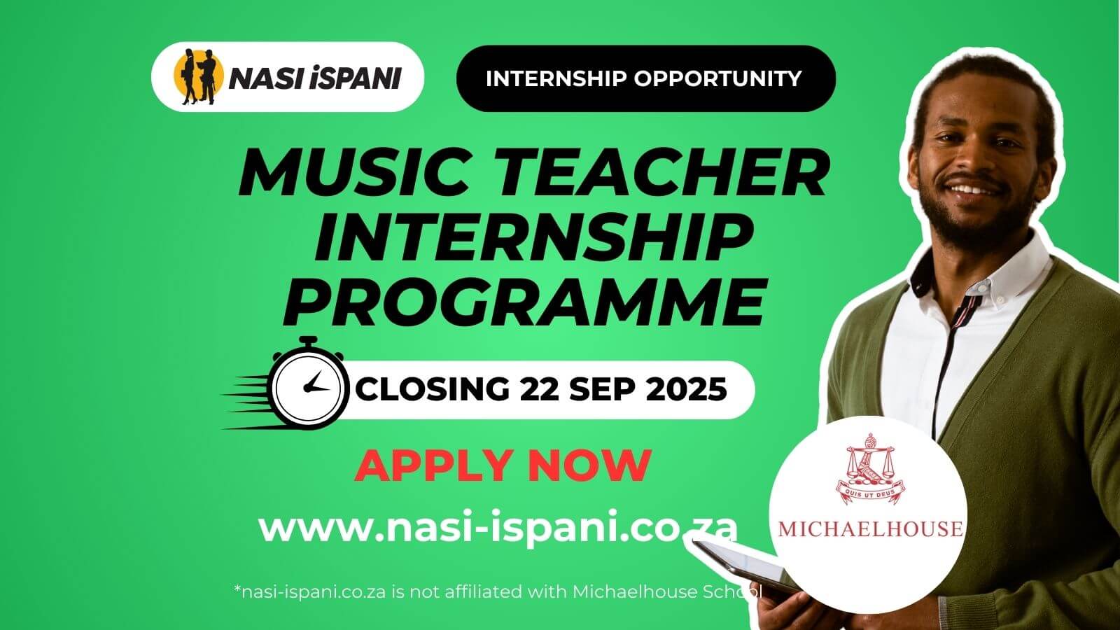 Music Teacher Internship Programme At Michaelhouse School | NASI ISPANI