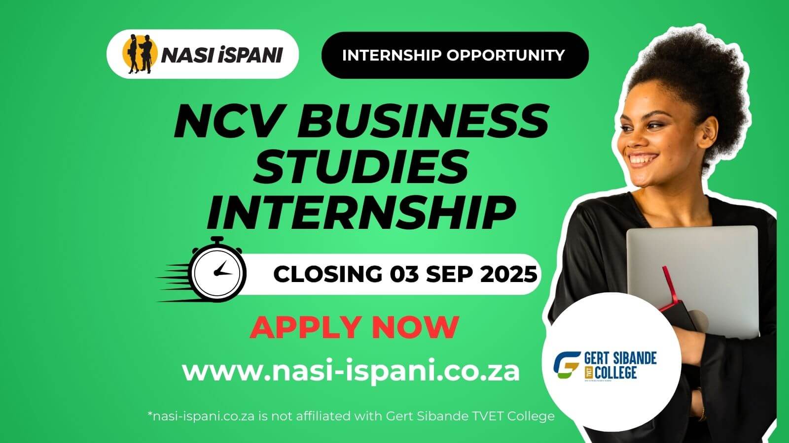 NCV Business Studies Internship Programme | NASI ISPANI