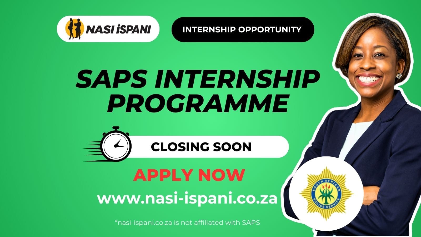 South African Police Service Internship Programme 2025/2026 | NASI ISPANI