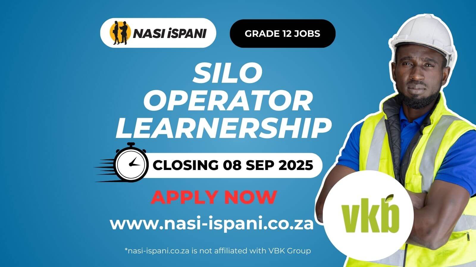 VKB Group Silo Operator Learnership Opportunity | NASI ISPANI