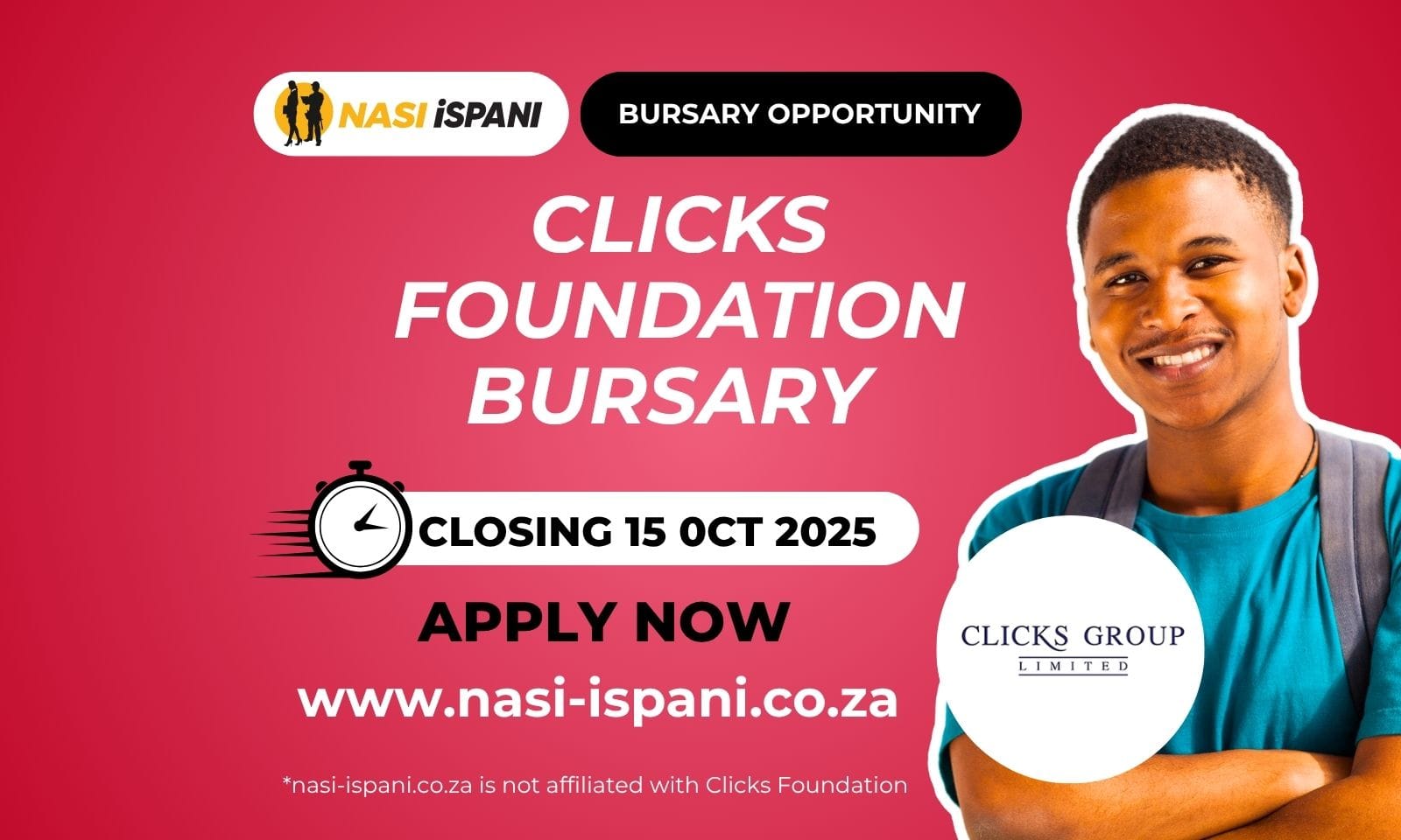 Clicks Foundation Bursary Programme 2026 | NASI ISPANI
