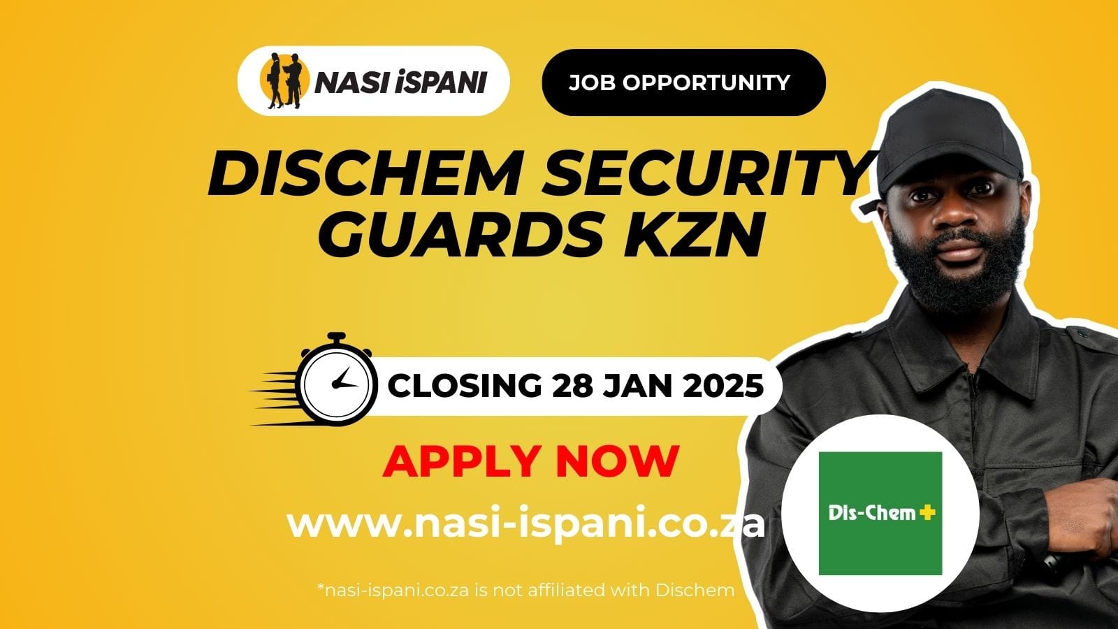 Dischem Security Guards - KZN Stores | Nasi Ispani